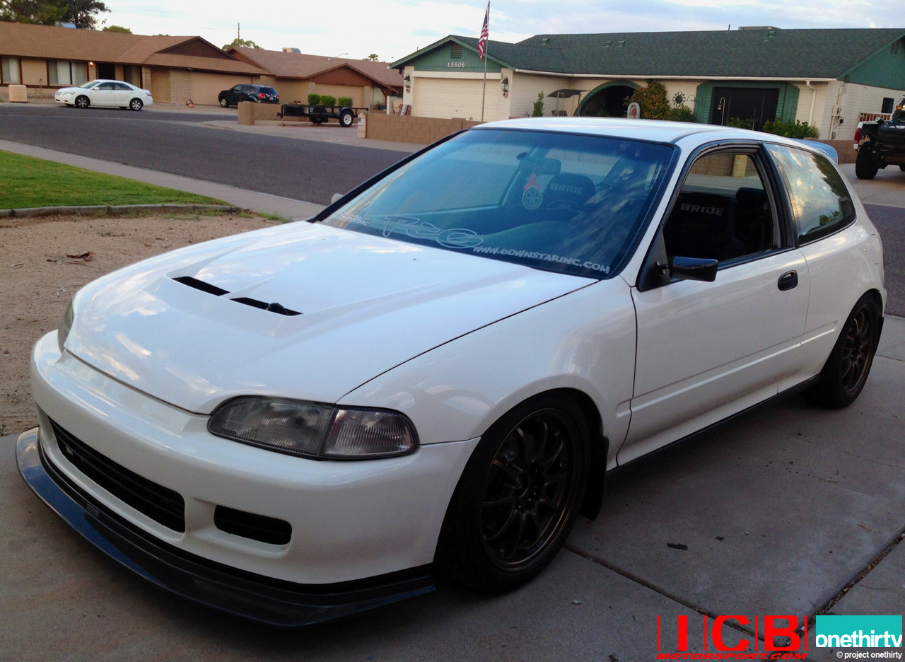 JDM First Molding FRP Aero Vented Hood Honda Integra DC2 Civic EG6 EK4 EK9 92-00