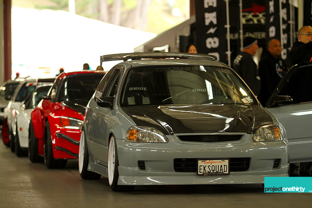 JDM First Molding Carbon Fiber Type 3D Rear Spoiler EK9 Civic 96-00 ...