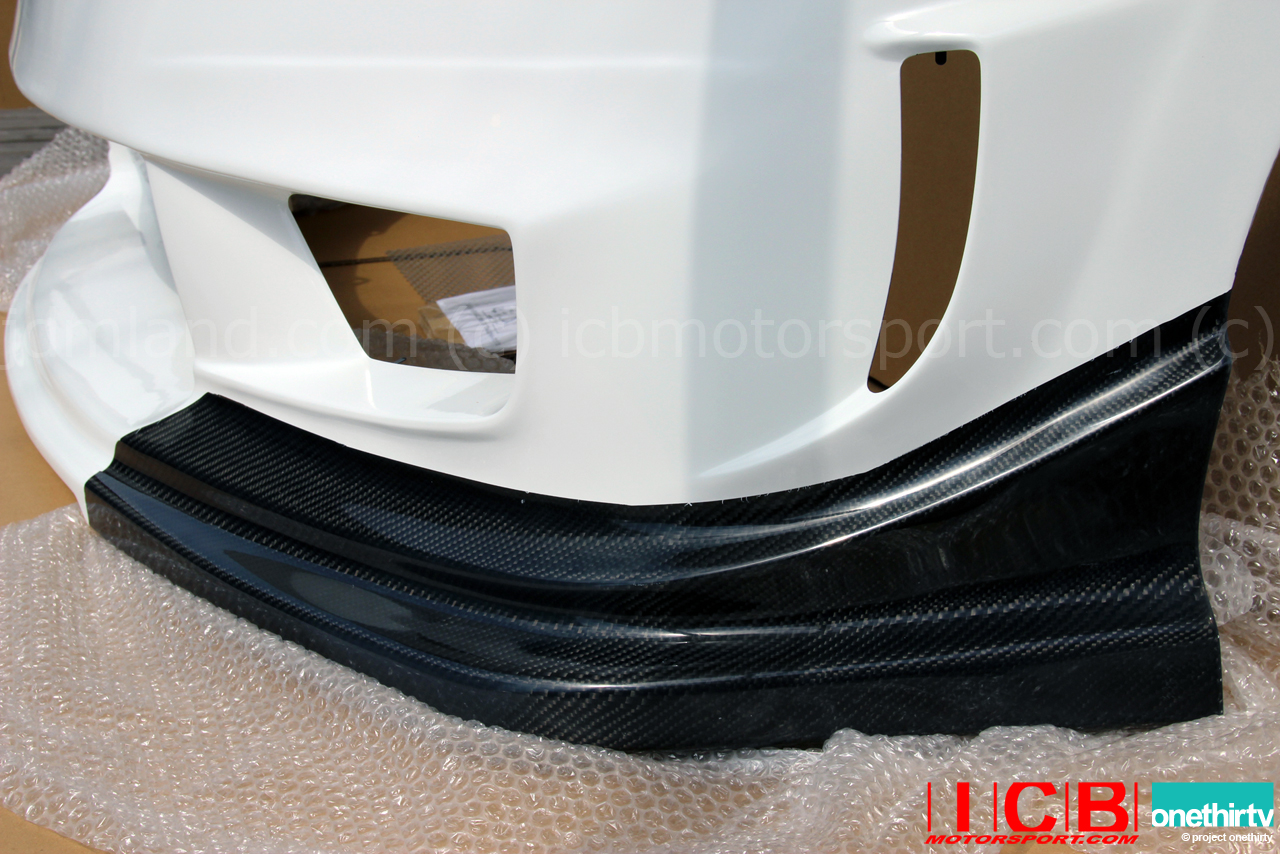 Feels Honda TwinCam JDM Civic FD2 Front Aero Bumper Carbon Accents Pre ...