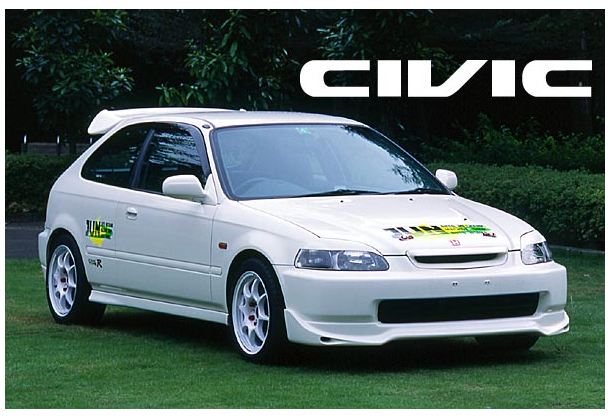 JUN Auto Mechanic Honda Civic EK9 96-98 Aero Front Lip FRP