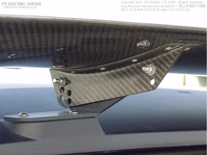 J's Racing 3D GT Wing Wet Carbon 1350mm Civic EK9 SiR Type R Hatchback ...