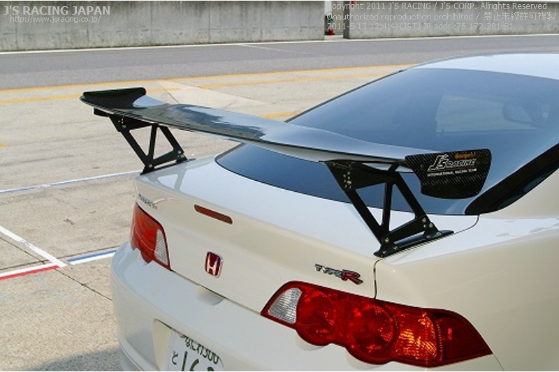 J's Racing 3D GT Type 1 Wing Wet Carbon Integra RSX DC5 DGW1-T5-W ...