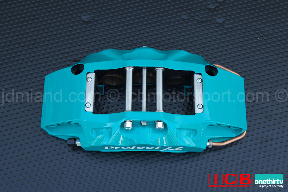 Project Mu Forged Caliper 6-Pot Slim Brake Kit 355mm Rotor Honda S2000 ...