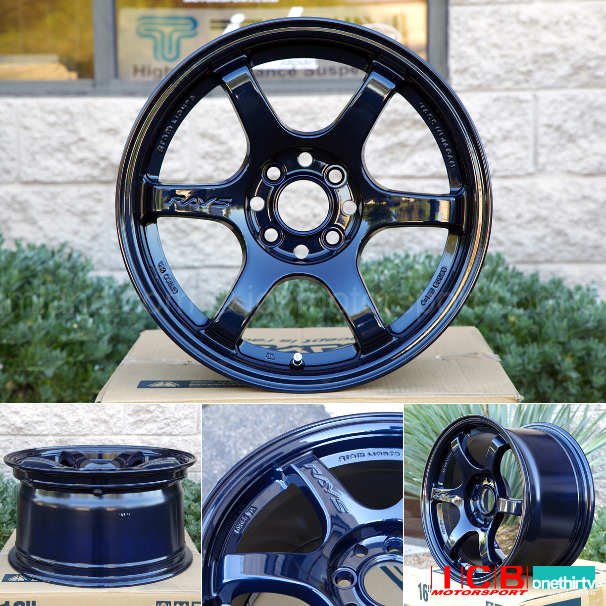 Rays Gram Lights 57DR 15X8 5X1143 or 4X100 +35 Offset Mag Blue Concave Face Free Shipping