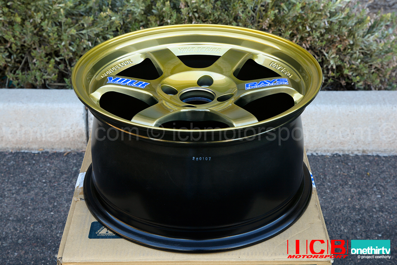 Rays Volk Racing TE37 Wheels 15X8 4X100 +35 Offset Hyper Gold