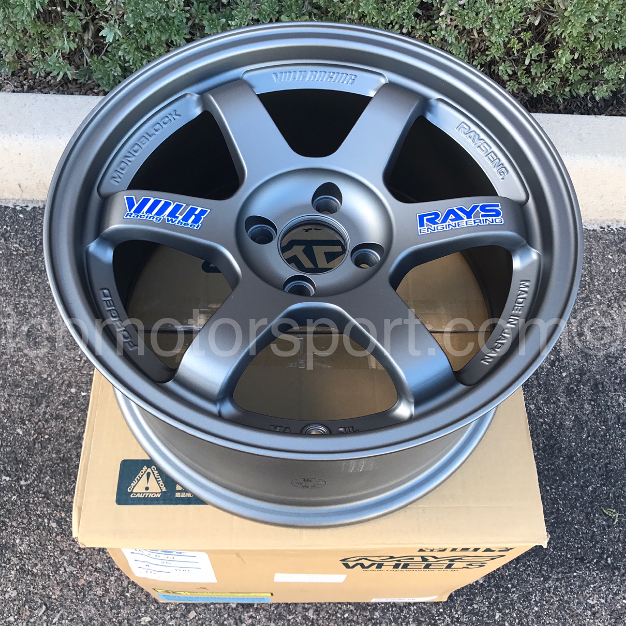 Rays Volk Racing TE37 Wheels 16X8 4X100 +25 Offset Titanium Gunmetal ...