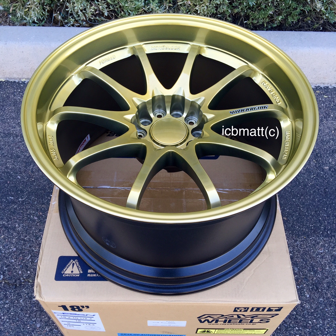 Rays Volk Racing CE28N Mag Blue, Diamond Black, Formula/Titanium ...