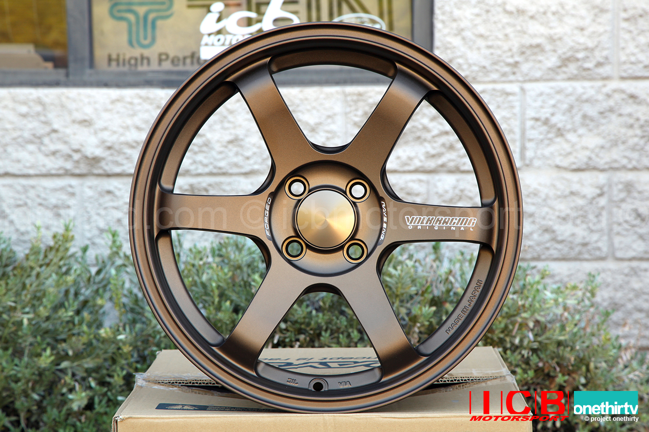 Rays Volk Racing TE37 Sonic Wheels 16X7 4X100 +25 Offset Bronze