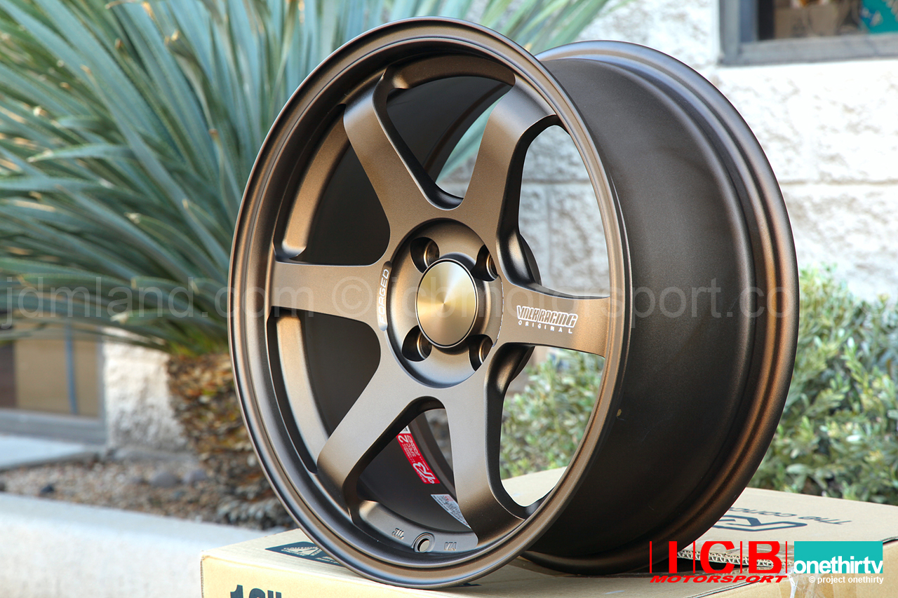 Rays Volk Racing TE37 Sonic Wheels 16X7 4X100 +25 Offset Bronze