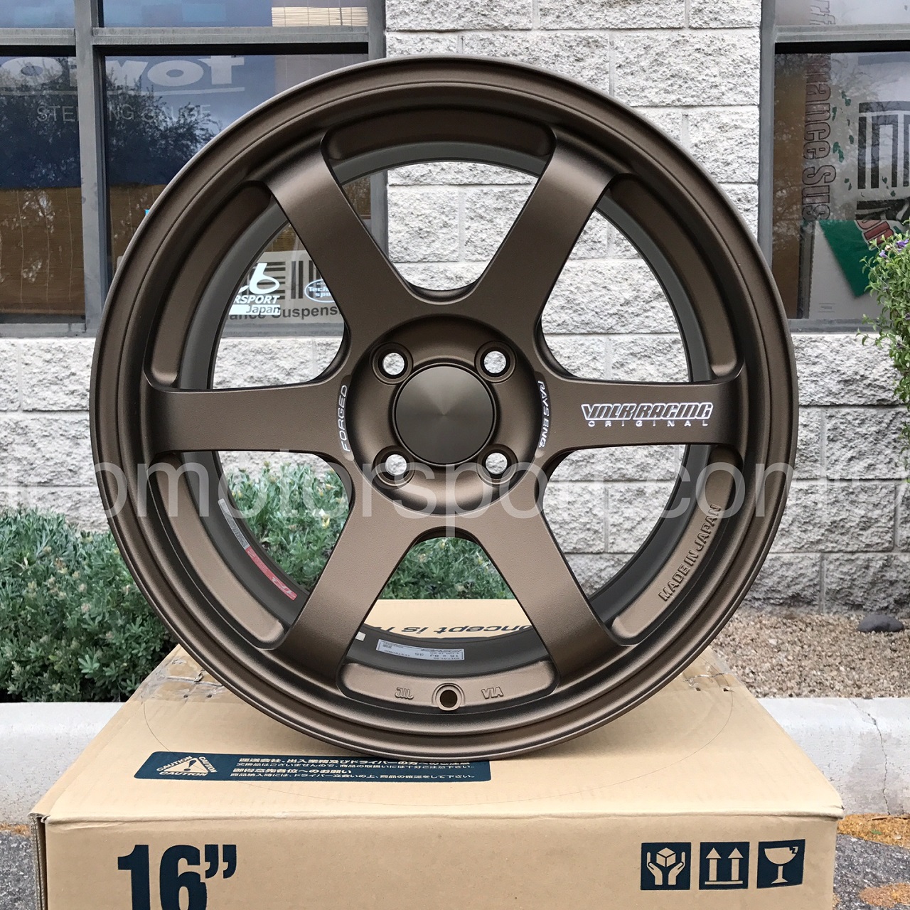 Rays Volk Racing TE37 Sonic Wheels 16X8 4X100 +35 Offset Bronze
