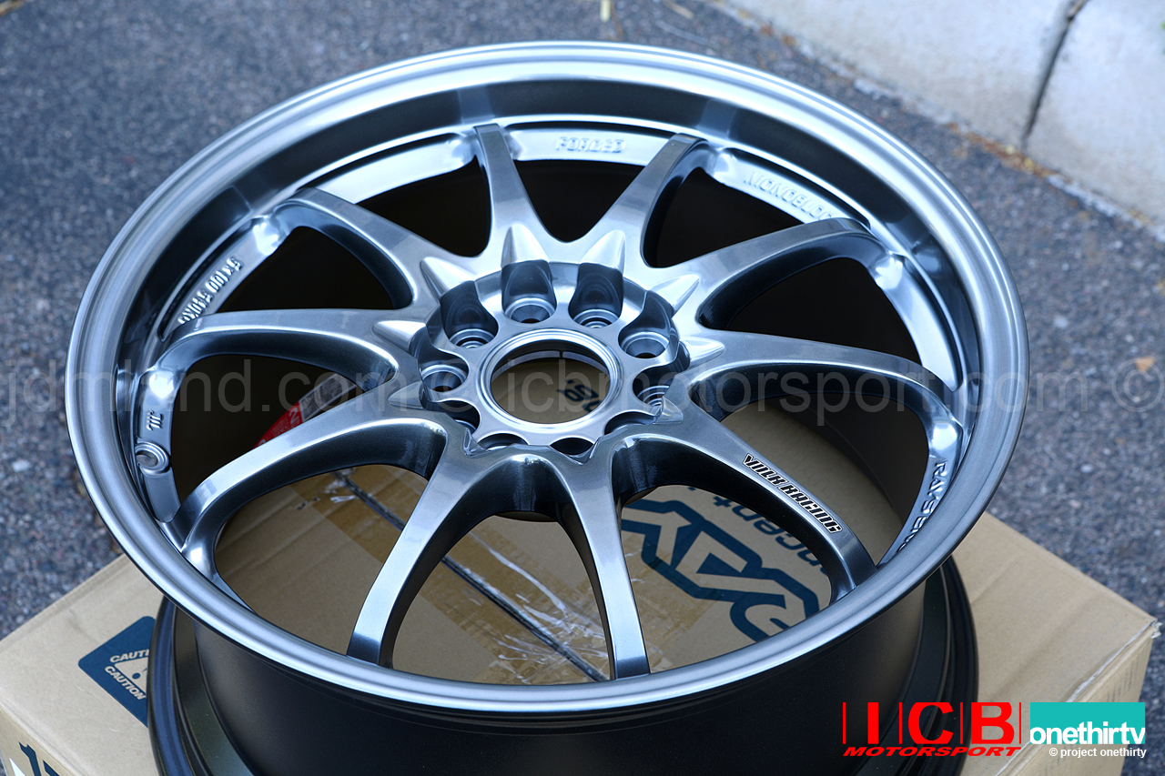 Rays Volk Racing CE28N Mag Blue Wheels Set 5X114.3 17X9 +63 Offset ...