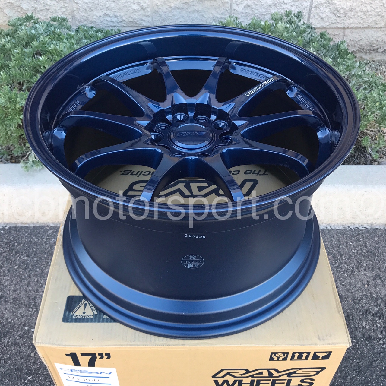 Rays Volk Racing CE28N Mag Blue 17X10 5X114.3 +45 Offset Concave Face Sold