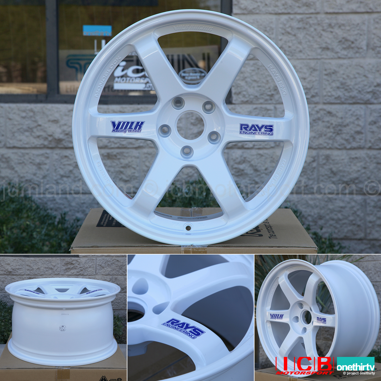 Rays Volk Racing TE37 Wheels 18X9.5 5X114.3 +22 Offset Concave Face White