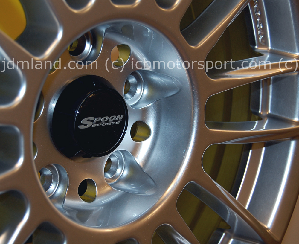 Spoon Sports CR93 Wheels Hyper Silver 17X8.5 +53 offset Honda Civic Si ...