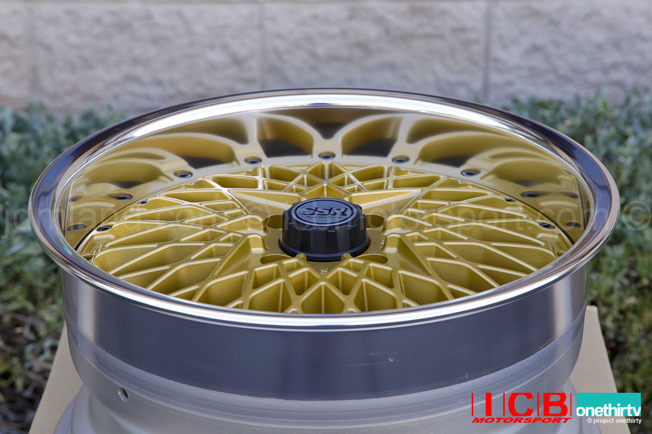 SSR Formula Mesh 3 piece wheel Formula Gold 16X8 4X100 39 Offset 65mm Lip