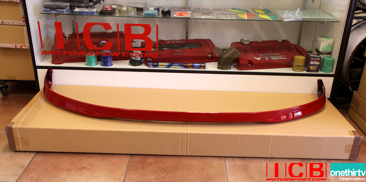 USDM Civic EM1 99-00 Si Front Lip Spoiler - Milano Red R81 Sold Out!